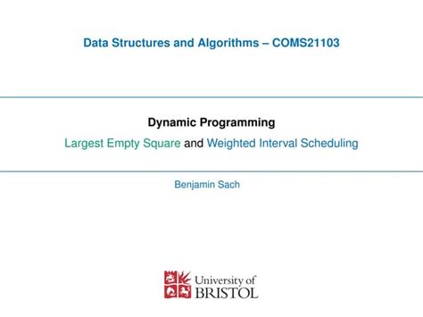 Dynamic Programming Ppt
