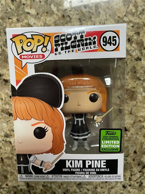 Funko Pop Scott Pilgrim Vs The World Kim Pine Eccc Exclusive Vinyl Figure For Sale Egypt