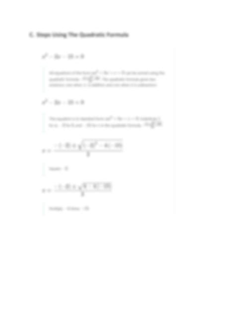 Solution How To Solve Quadratic Equations Studypool