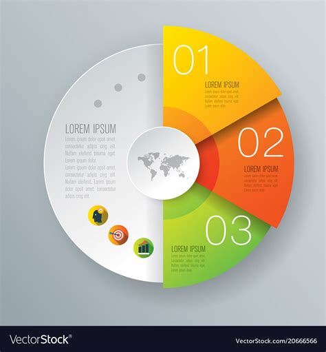 Infographics Design With 3 Options Vector Image On VectorStock