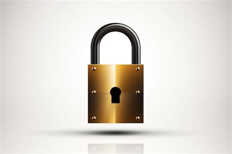 Premium Ai Image A Padlock With The Word Padlock On It