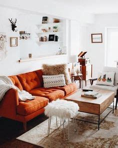 Living Room Designs Discover A Rust Colored Sofa Ideas Living Room Decor House Interior