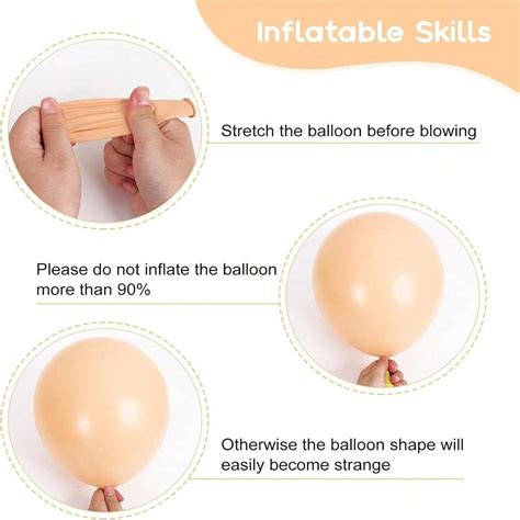 Pcs Nude Balloons Different Sizes Inch Latex Apricot Balloon Garland Arch For