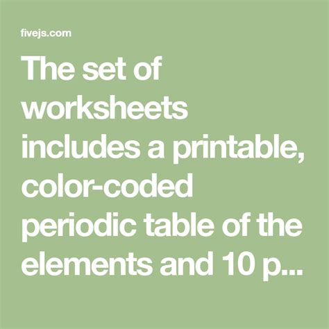 Site Is Down Indefinitely Easy Learning Periodic Table Of The Elements Worksheets