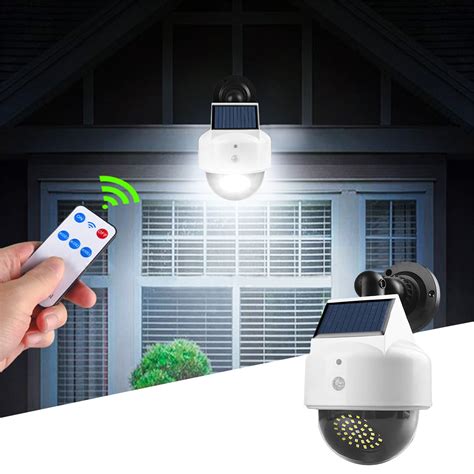 Qwtwty Outdoor Solar Lights Simulated Monitoring False Camera Solar
