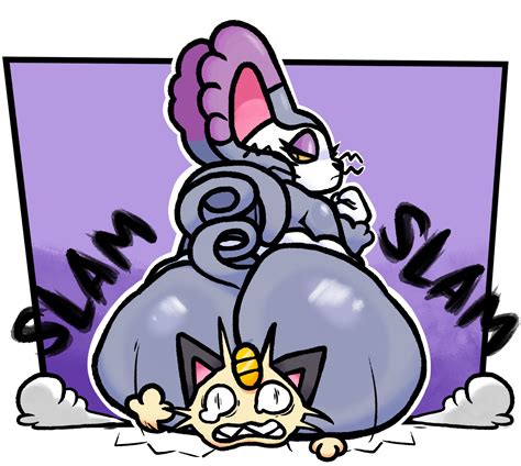 Rule 34 Big Ass Bubble Butt Huge Ass Lewdewott Meowth Purugly Thick