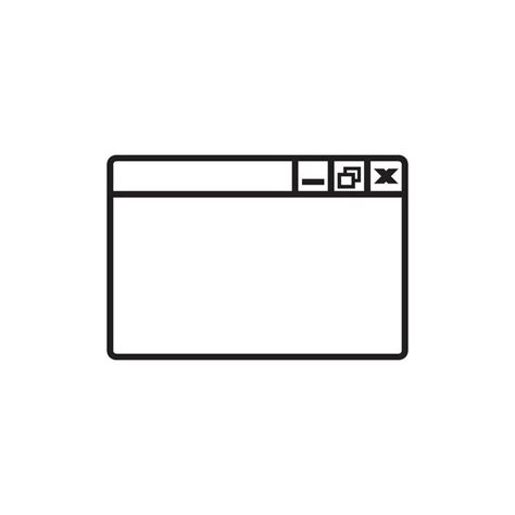 Browser Window Icon Vector 27269480 Vector Art At Vecteezy