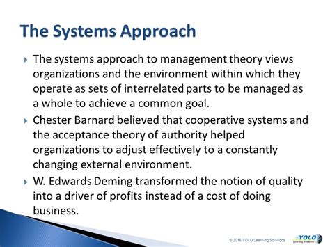 System Approach Theory