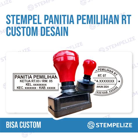 Jual Stempel Panitia Pemilihan Rt Custom Desain Shopee Indonesia