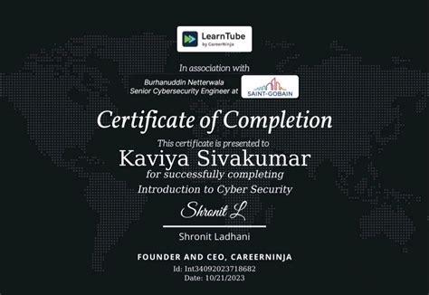 seeking opportunities in cybersecurity kaviya siva kumar posted on the topic linkedin