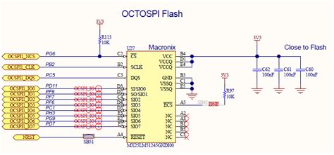 solved stm32h7b3 octospi flash octal polling wel has a