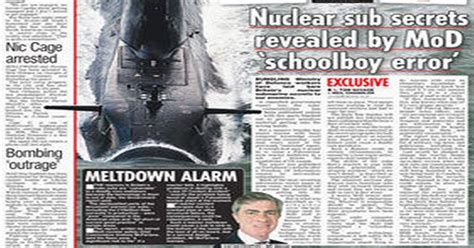 Top Secret MoD Leaks Made Again On Website Daily Star