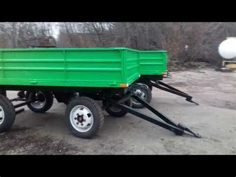 Двухосный самосвальный прицеп для минитрактора: самосвальный ...