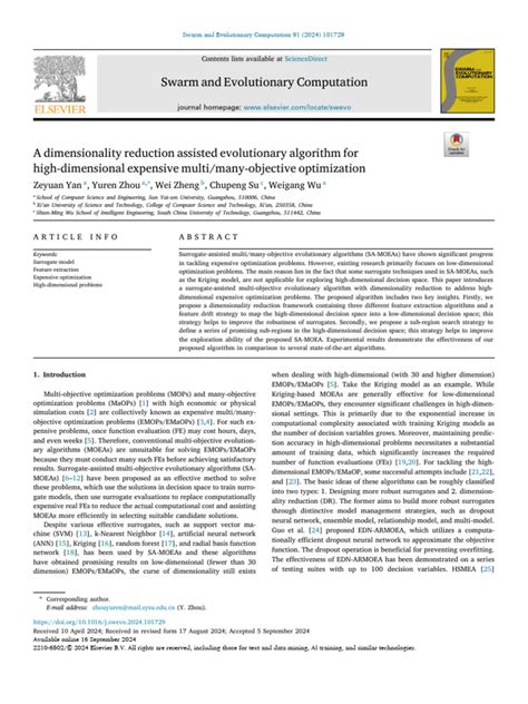 A Dimensionality Reduction Assisted Evolutionary Algorithm For High