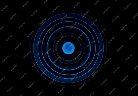 파란색 동그라미와 추상적 인 배경 무료 사진