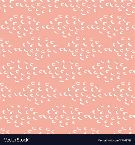 Modern Scallop Shell Seamless Pattern Royalty Free Vector