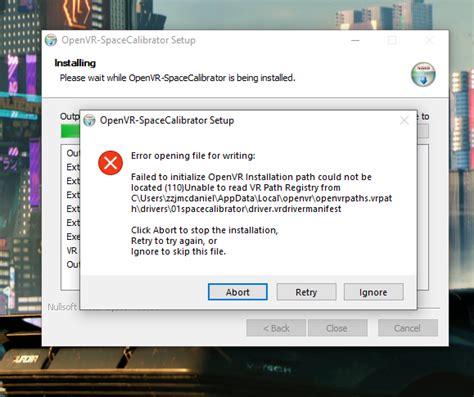 I Cant Install OpenVR SpaceCalibrator Issue 21 Pushrax OpenVR