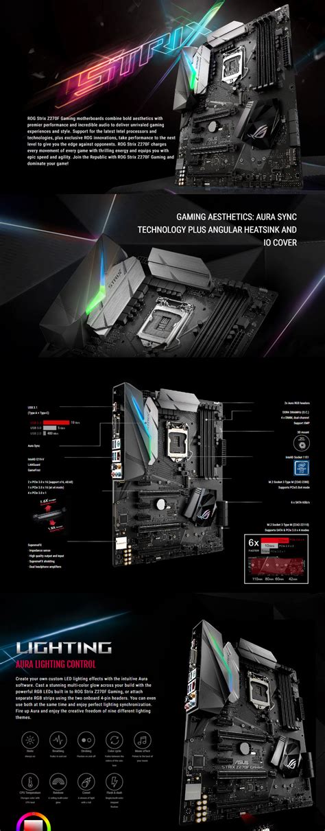 Buy ASUS ROG Strix Z270F Gaming Motherboard [STRIX-Z270F-GAMING] | PC ...