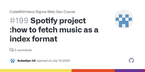 spotify project how to fetch music as a index format · issue 199 · codewithharry sigma web dev