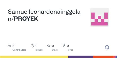 Github Samuelleonardonainggolan Proyek
