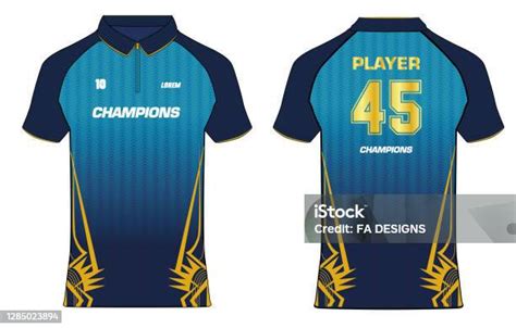 แม่แบบเวกเตอร์การออกแบบเสื้อกีฬา แนวคิดเสื้อกีฬาที่มีมุมมองด้านหน้าและด้านหลังสําหรับ ภาพประกอบ