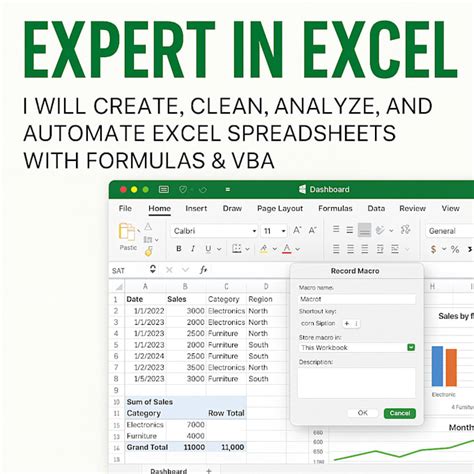 Create Clean Analyze And Automate Excel Spreadsheets By Subhaexcel24