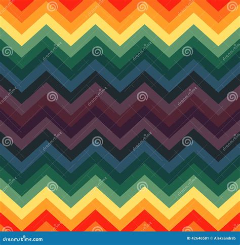 Geometric Zigzag Seamless Pattern Stock Vector Illustration Of Herringbone Presentation 42646581