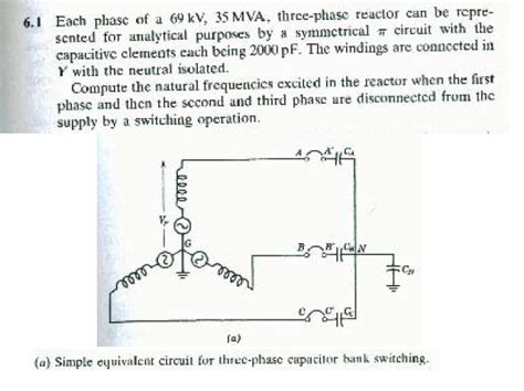 Solved Each Phase Of A KV MVA Three Phase Reactor Chegg Com