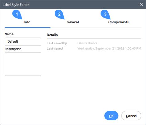Label Style Editor Dialog Box Bricscad Lite And Pro Bricsys Help Center
