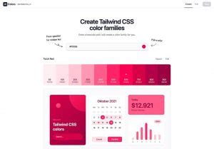 UI Colors Tailwind CSS Color Shades Generator Editor PhotoshopVIP
