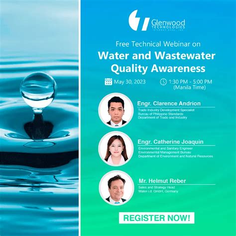 Webinar Water And Wastewater Quality Awareness Resource Speakers
