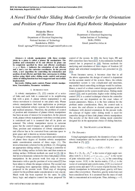 pdf a novel third order sliding mode controller for the orientation