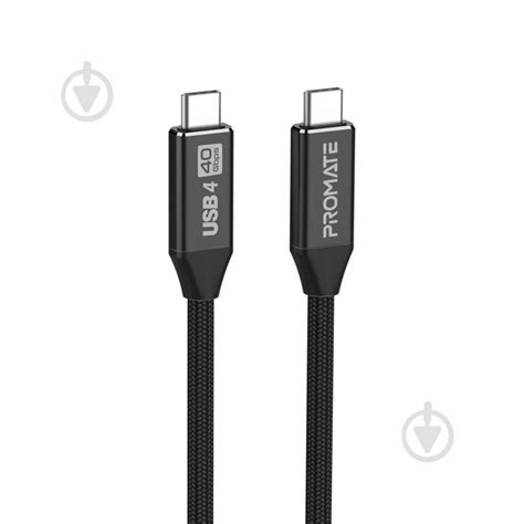 ᐉ Кабель Promate Primelinkc40 2m Usb Type C To Usb Type C 240w Pd 2 м 2 м черный Primelinkc40