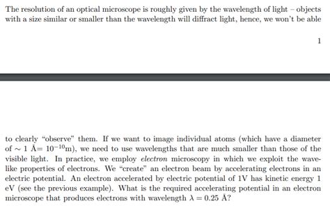 Solved The Resolution Of An Optical Microscope Is Roughly