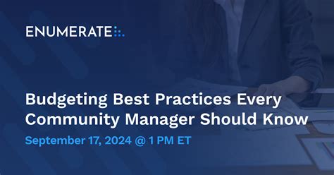Budgeting Best Practices Every Community Manager Should Know