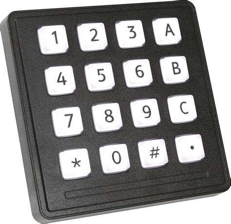 Storm Interface Square Pin Numeric Industrial Illuminated Keypad