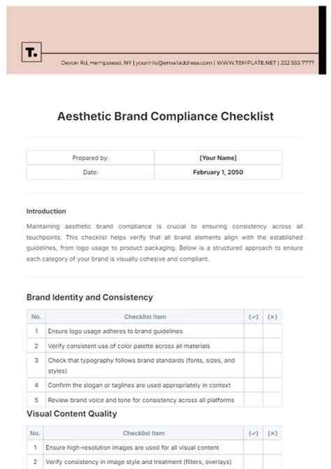 Free Design Review Checklist Template To Edit Online