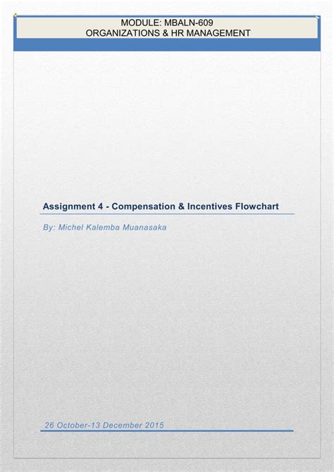 assignment4 compensation and incentives flowchart pdf