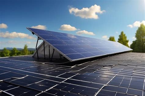 Premium Photo Solar Panels On The Roof Solar Cellsolar Panel Roof