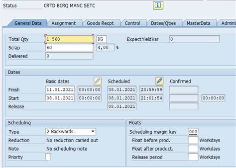 Basic Date Of Process Order Sap Community