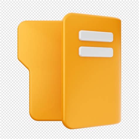 Premium Psd 3d Folder Document File