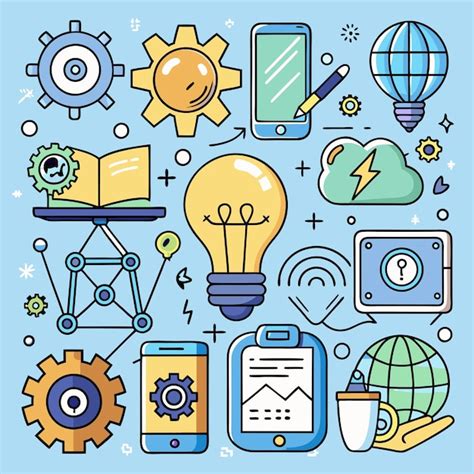 Premium Vector Technology And Innovation Icon Pack Vector Art Collection