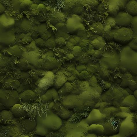 Premium Ai Image Seamless Texture Of Green Moss In The Forest