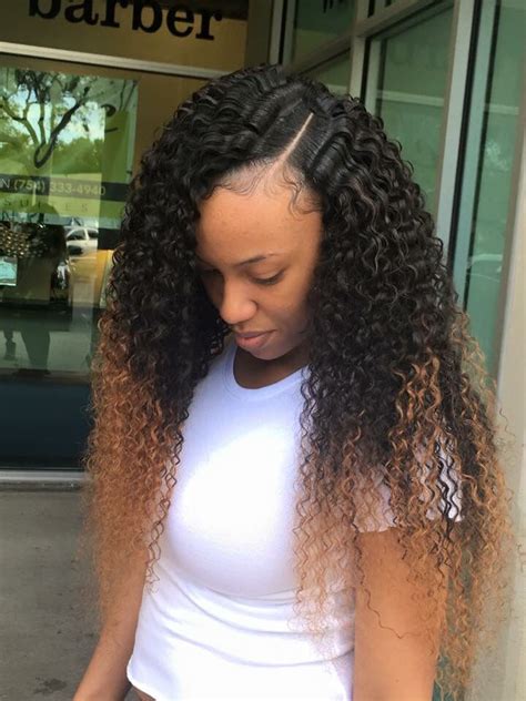 Curly Hairstyles Weave Side Part Hairstyle Guides