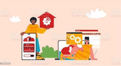 Iot 변경 및 백 무리의 표현은 강력한 조직을 잠그고 보다 날카로운 미래를 위한 창의적인 전진을 지원합니다 꽃무늬에 대한 스톡 벡터 아트 및 기타 이미지 Istock