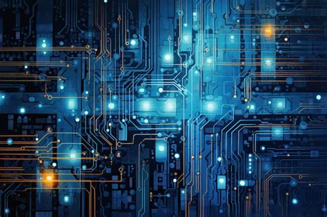 Premium Ai Image Circuit Board Technology Background 3d Rendering Toned Image
