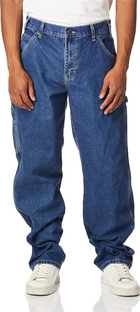 Dickies Mens Relaxed Straight Fit Carpenter Jeans Indigo Blue 30w X