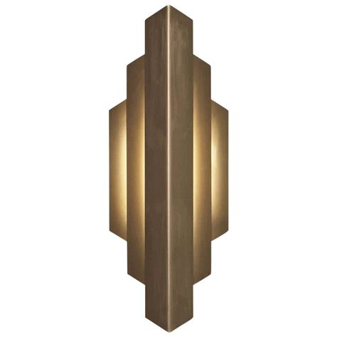Deco Sconce Vertical Geometric Modern Led Sconce Light Fixture For Sale At 1stdibs