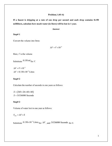 Re Week 3 Discussion Warning Tt Undefined Function 32 Problem 1 6 If A Faucet Is