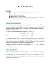 Analyzing Projectile Motion With Tracker Excel Data Gathering Course Hero